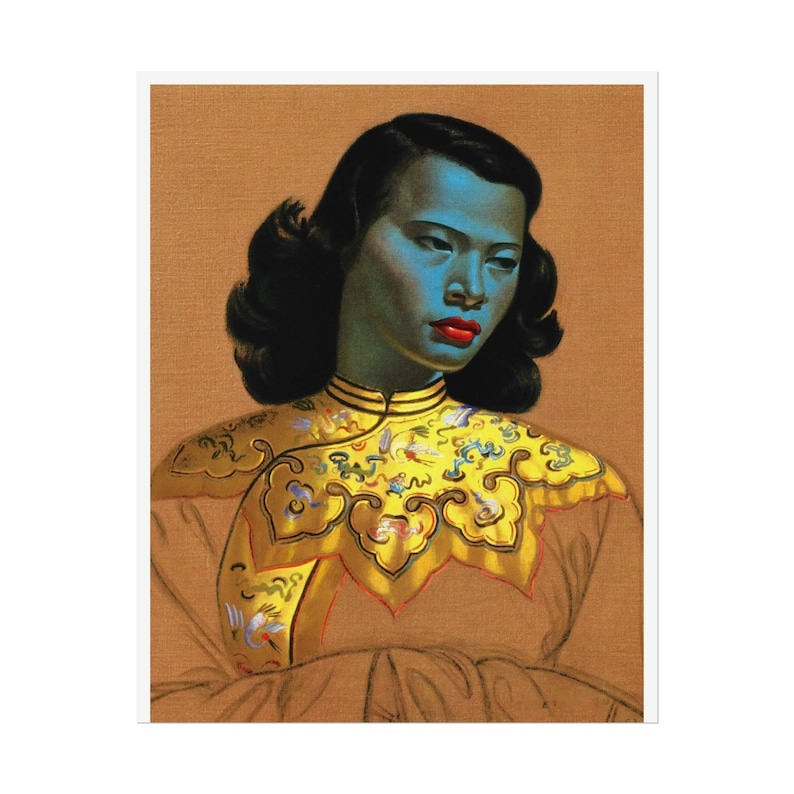 The Chinese Girl, Green Lady, Vladimir Tretchikoff Classic Vintage 50s ...