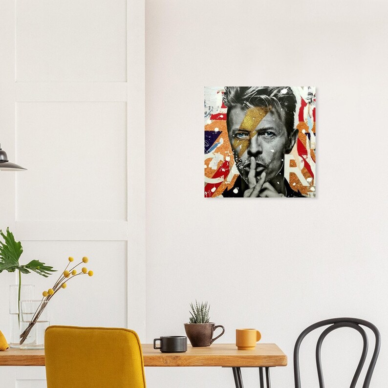 David Bowie Print, Shhh. Pop Print, Boho Classic Semi-glossy Paper ...