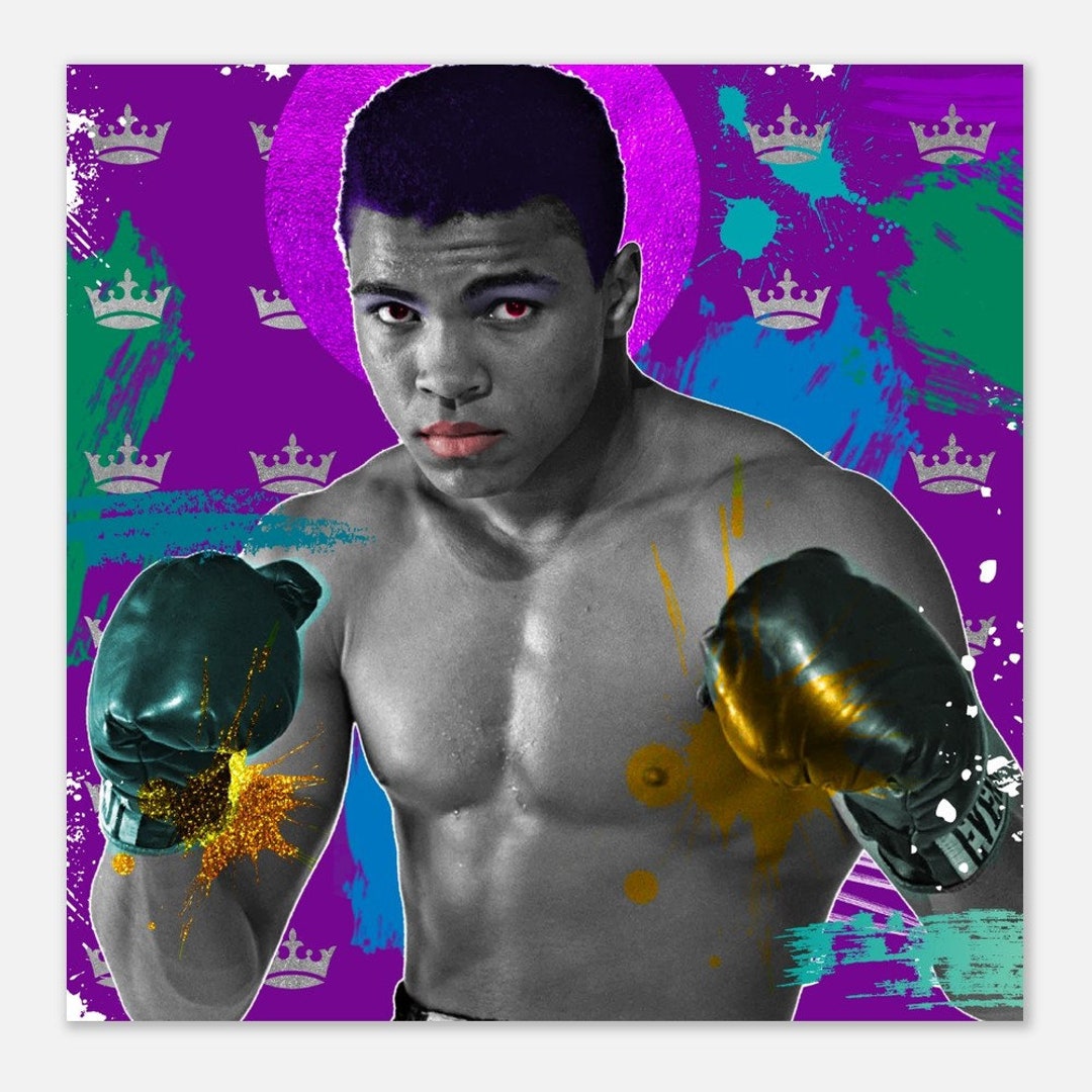 Muhammad Ali Print, the Greatest, Contemporary Pop Art, Boho Classic ...