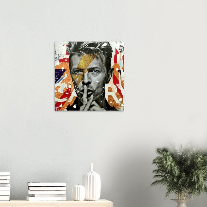 David Bowie Print, Shhh. Pop Print, Boho Classic Semi-glossy Paper ...