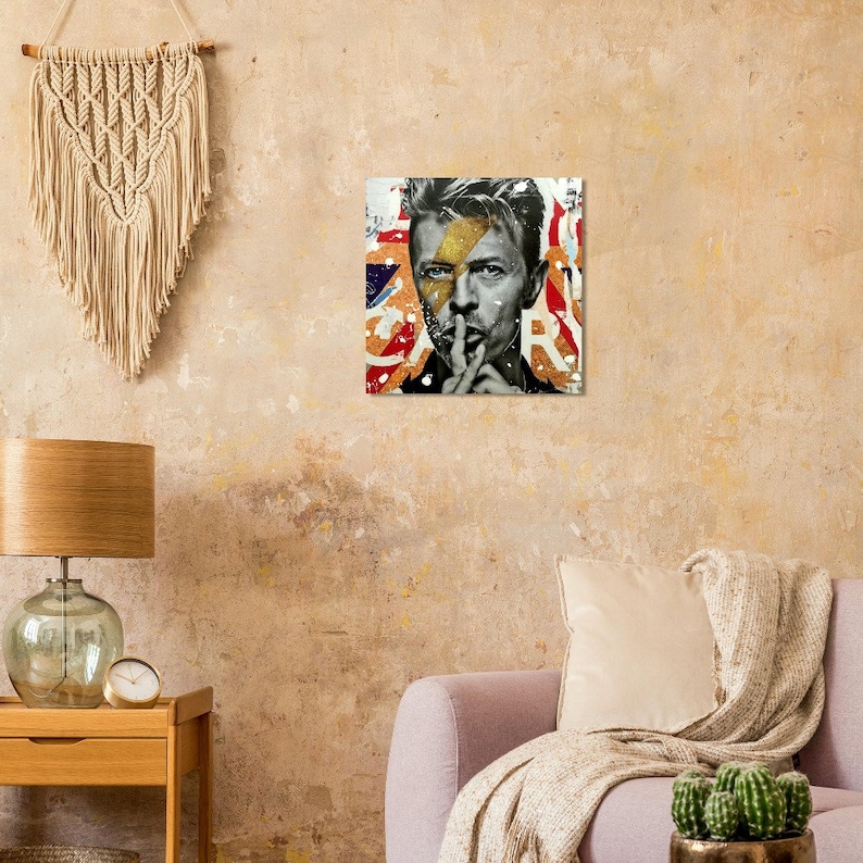 David Bowie Print, Shhh. Pop Print, Boho Classic Semi-glossy Paper ...