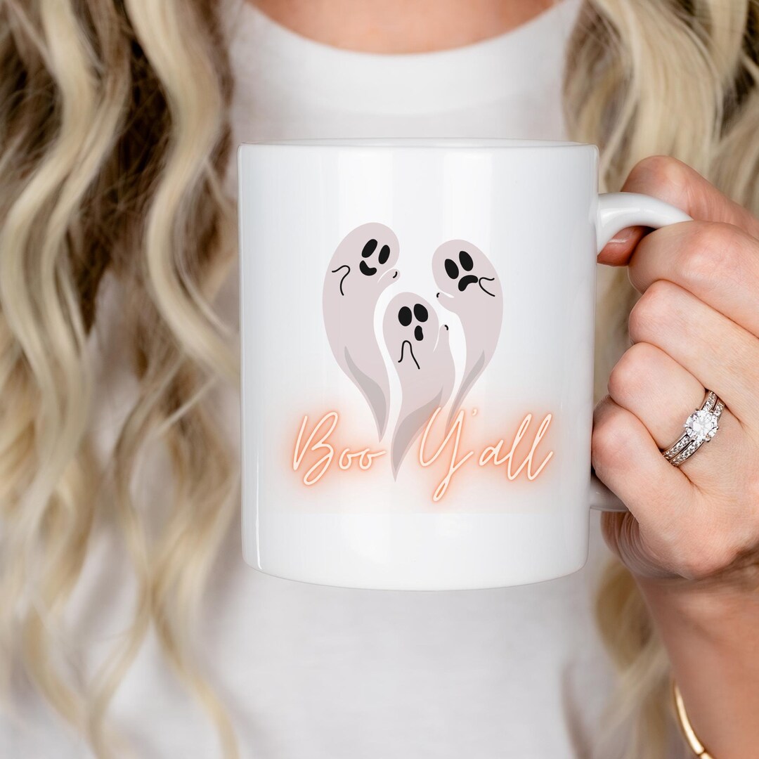 Boo Y'all, Halloween Mug, Cute Halloween Mug, Boo Mug, Halloween Coffee ...