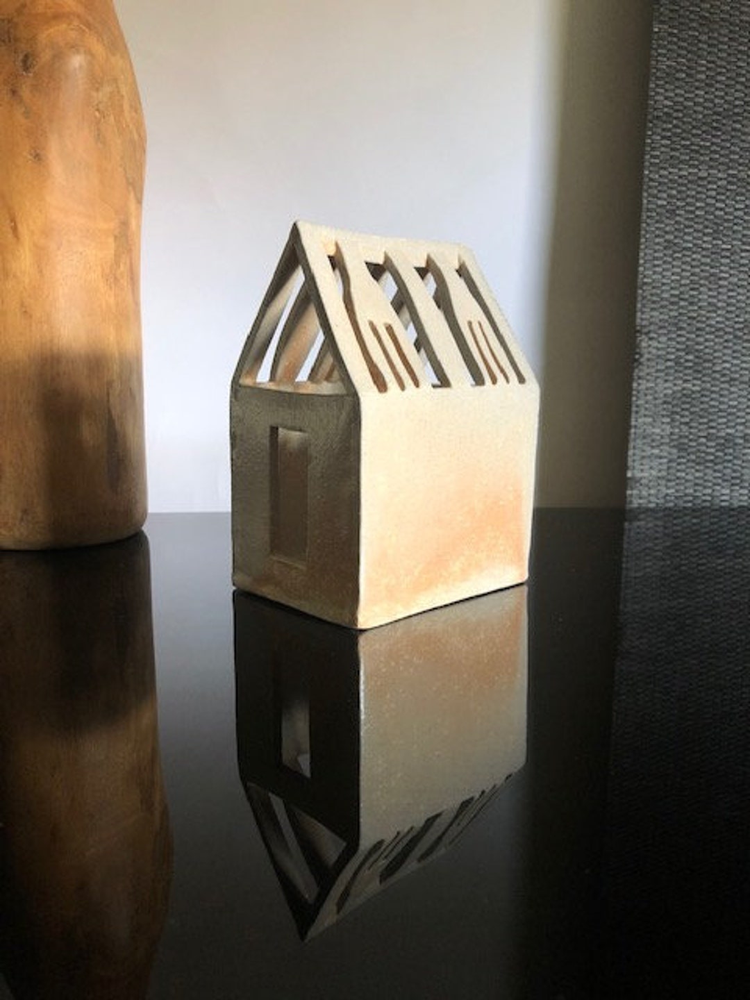 Kitchen Art, Restaurant Sculpture, Unique Ceramic House With Forks ...