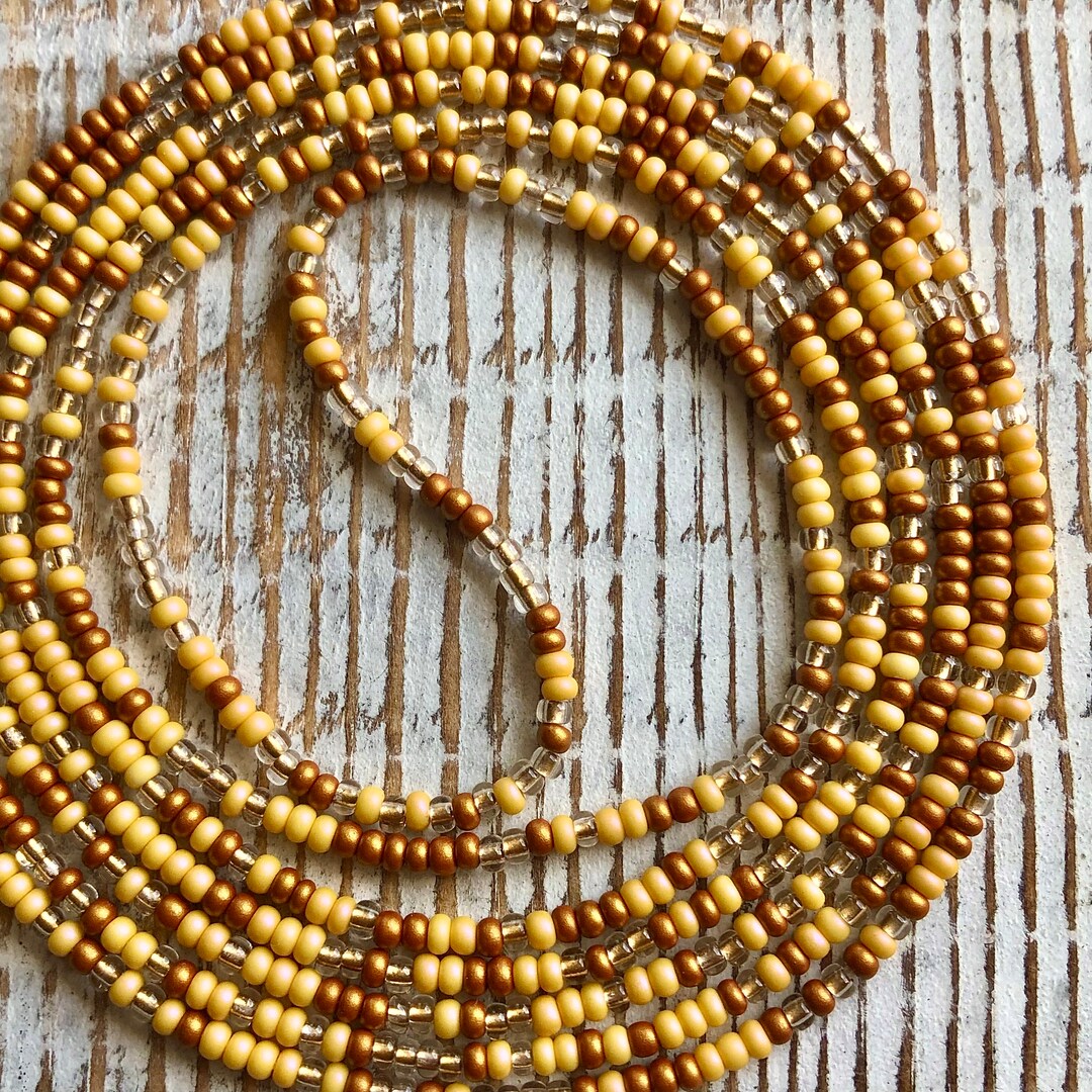 Harvest Waist Bead Strand | Brown | Belly Chain | Belly Beads | Beaded ...
