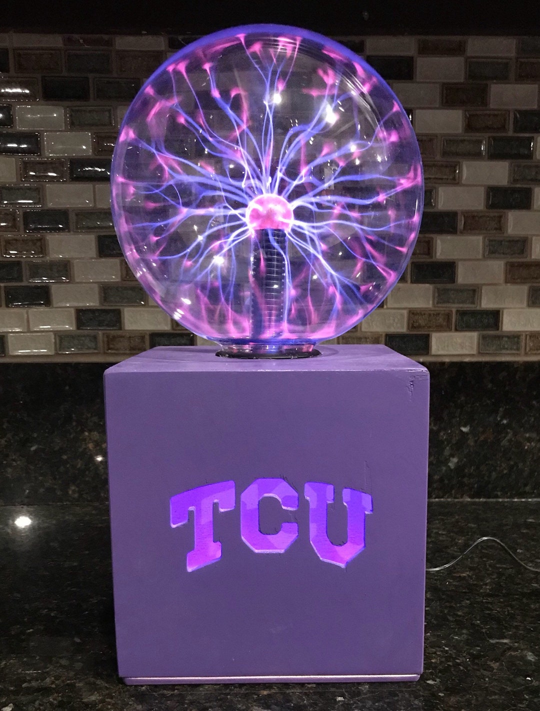 Custom Plasmaball 8 With Wooden Base - Etsy