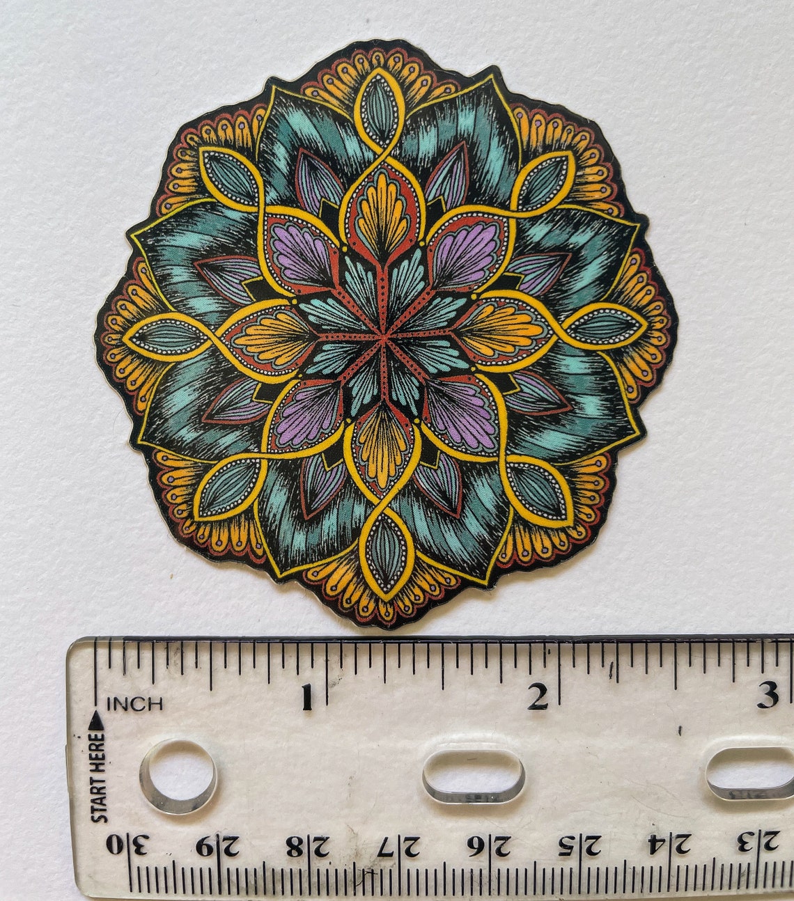Colorful Mandala Sticker - Etsy