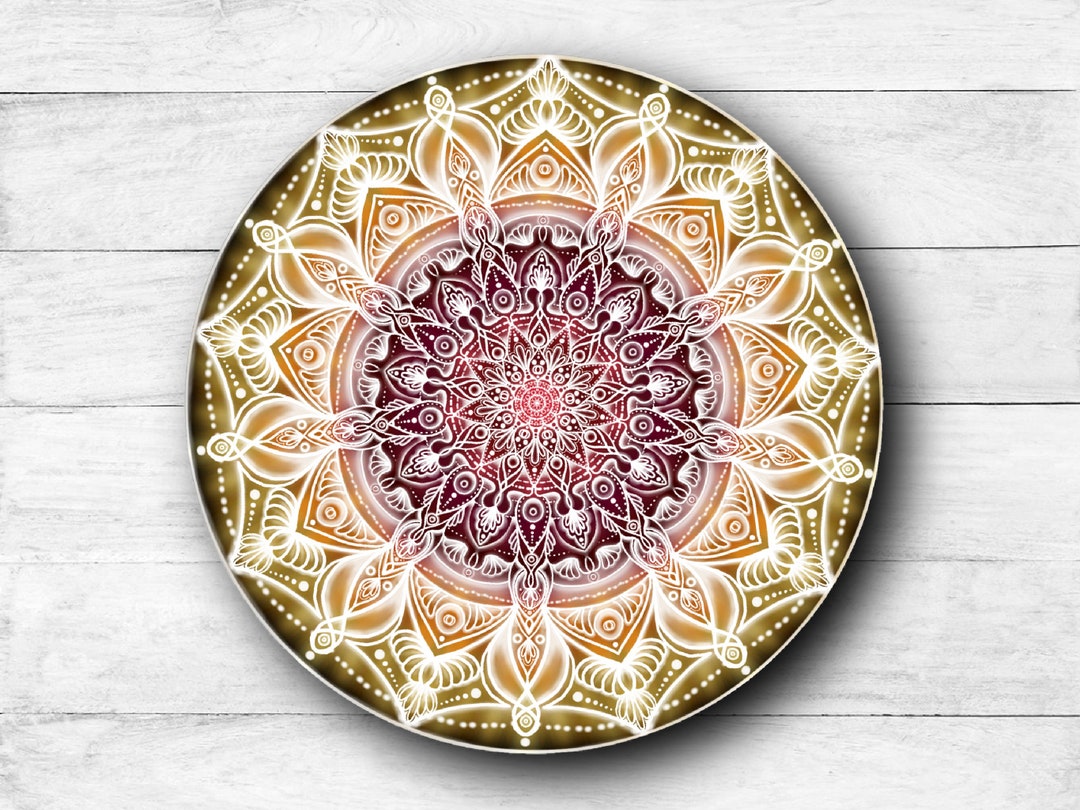 Glowing Mandala Sticker - Etsy