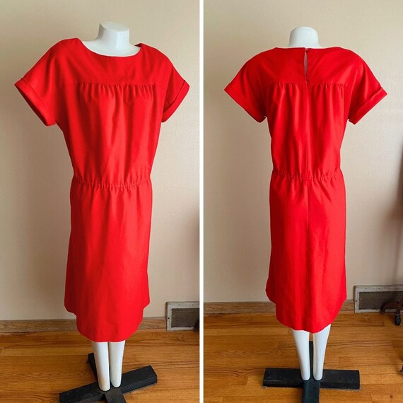 Vintage handmade red smock - Gem