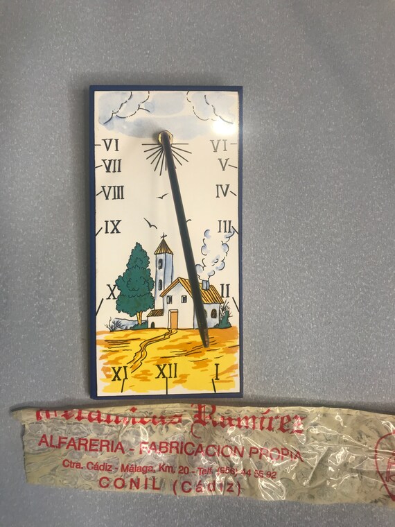 Sundial Tile Spanish Ceramic | Etsy