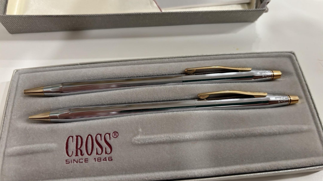 Cross Medalist Pen Set - Gold-filled Pen and Pencil Model 330105 - Etsy