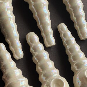 Pearlescent Spiral Shell Pipe - Etsy