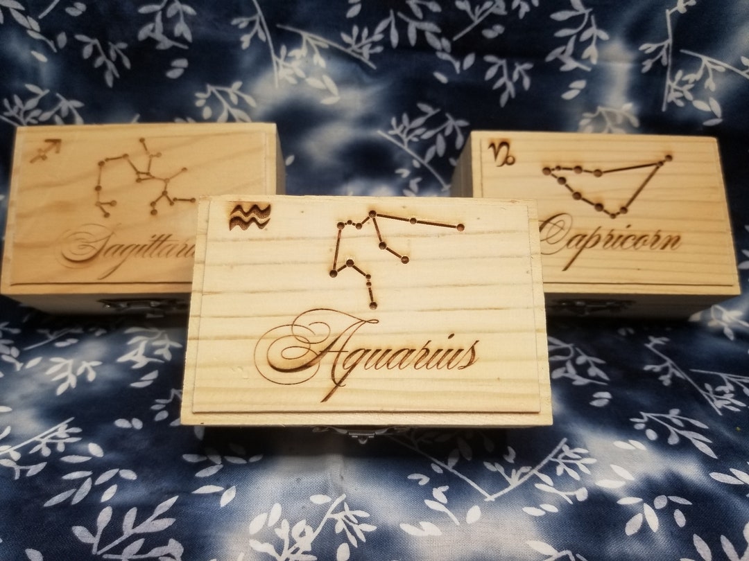 Zodiac Constellations Small Boxes - Etsy