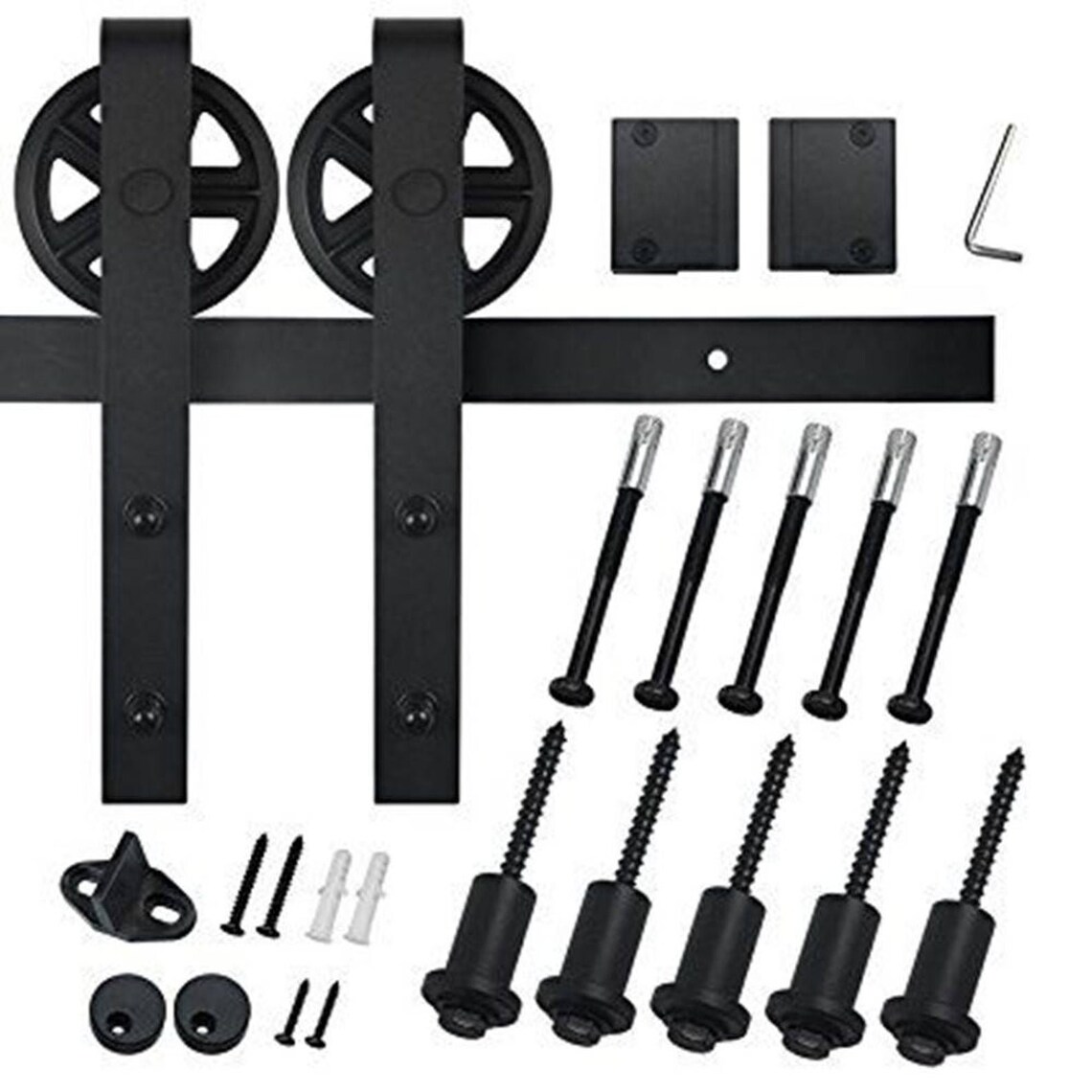 Big Wheel Barn Door Hardware / Sliding Doors Kit 4.5ft - Etsy
