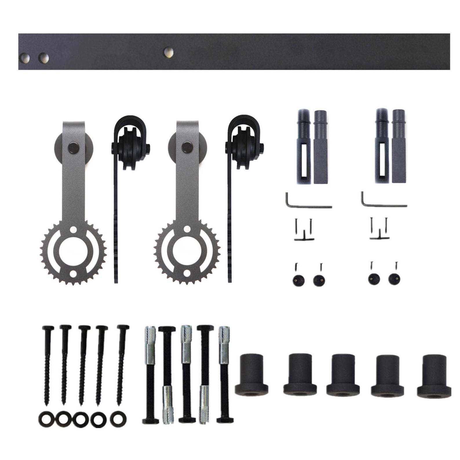 Sun Design Barn Door Hardware/sliding Door Kit 5ft,6ft,6.6ft 7.5ft 8ft ...