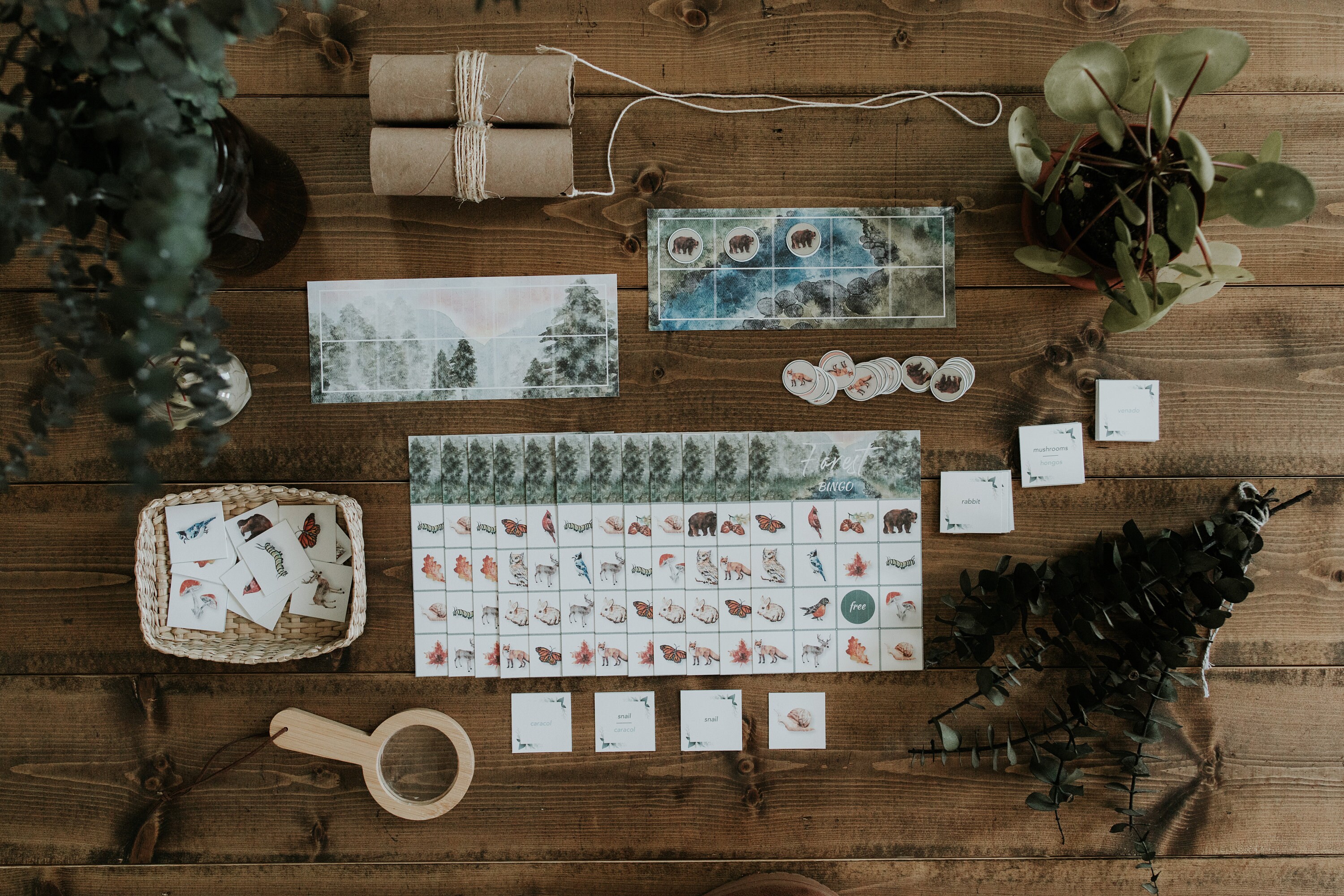 Forest Bingo Bingo Game Printable Bingo for Kids Family Game Night ...