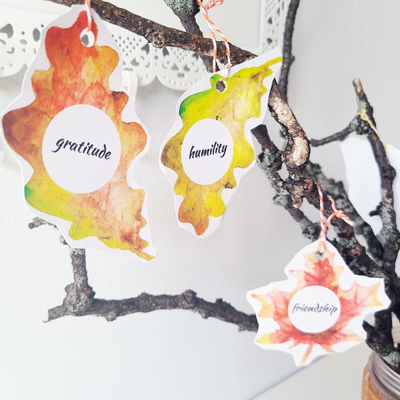 Fall Gratitude Cards Thanksgiving Tree Montessori Fall Printable ...