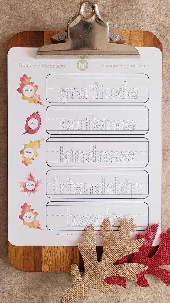 Fall Gratitude Cards Thanksgiving Tree Montessori Fall - Etsy