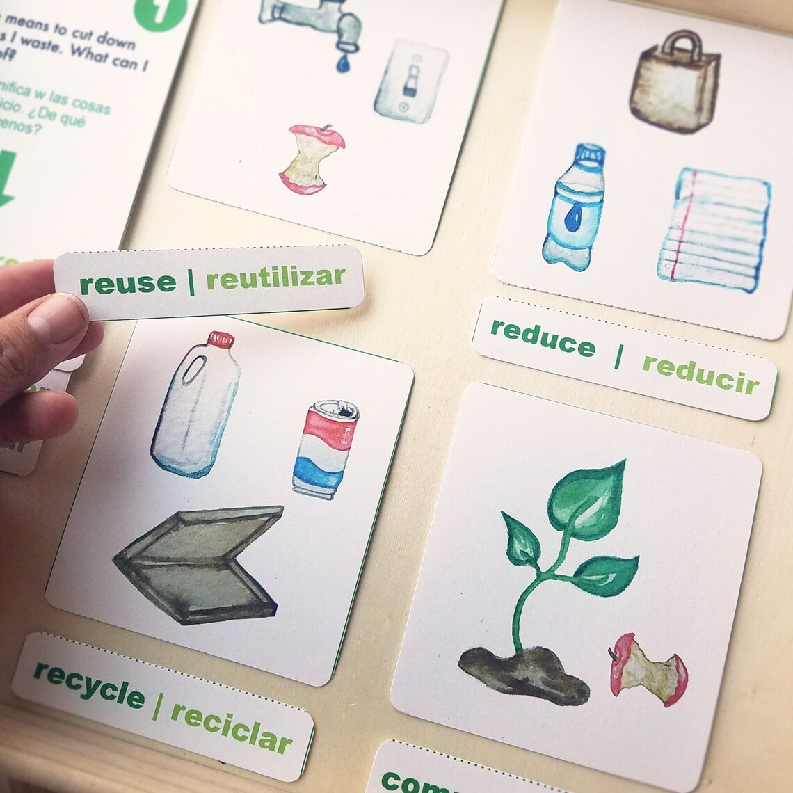 Bilingual SPANISH EARTH Day Ecology Nature - Montessori Science ...