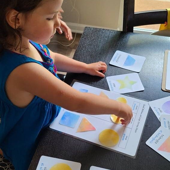 Toddler Montessori Printable Kindergarten Math Activity Bilingual ...