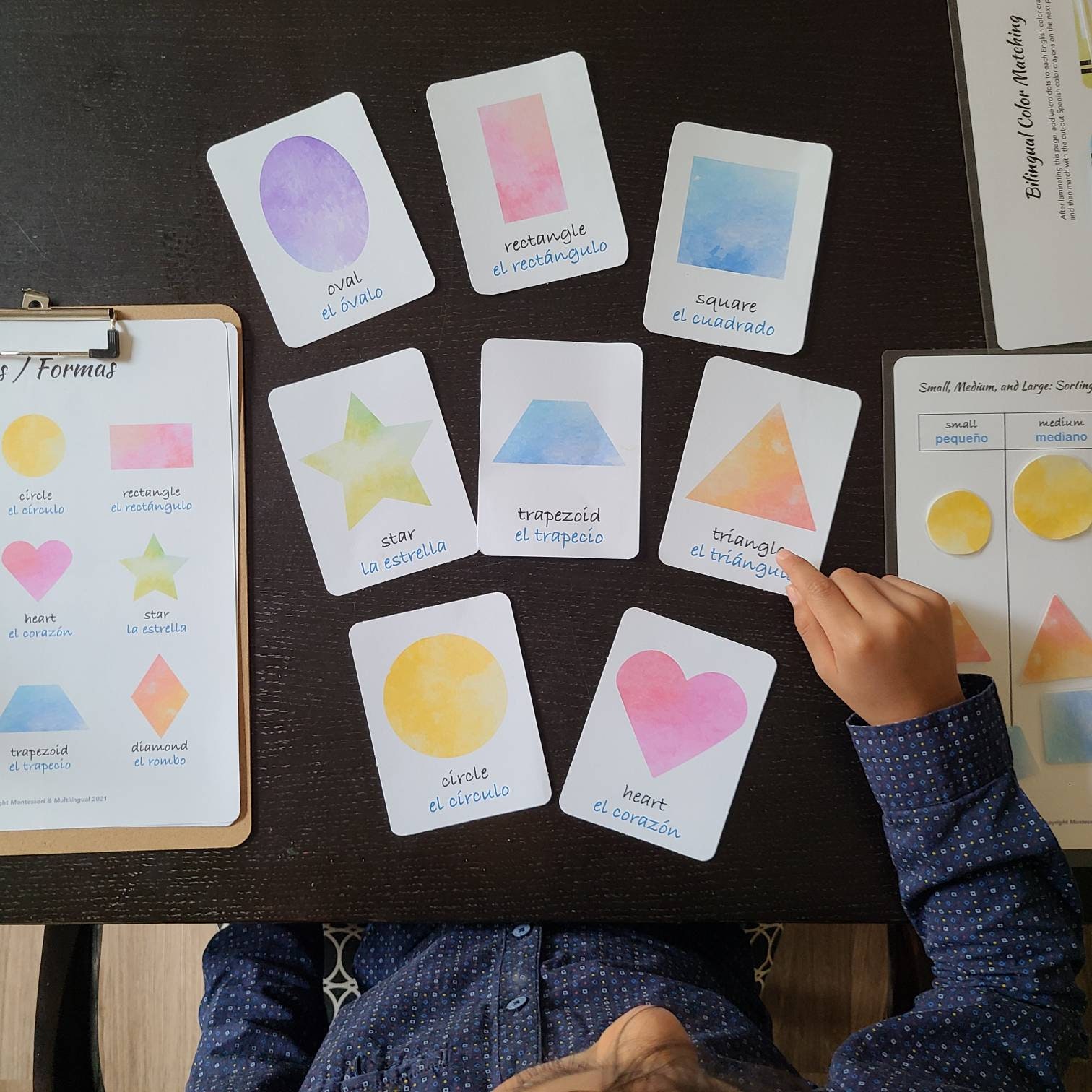 Toddler Montessori Printable Kindergarten Math Activity Bilingual ...