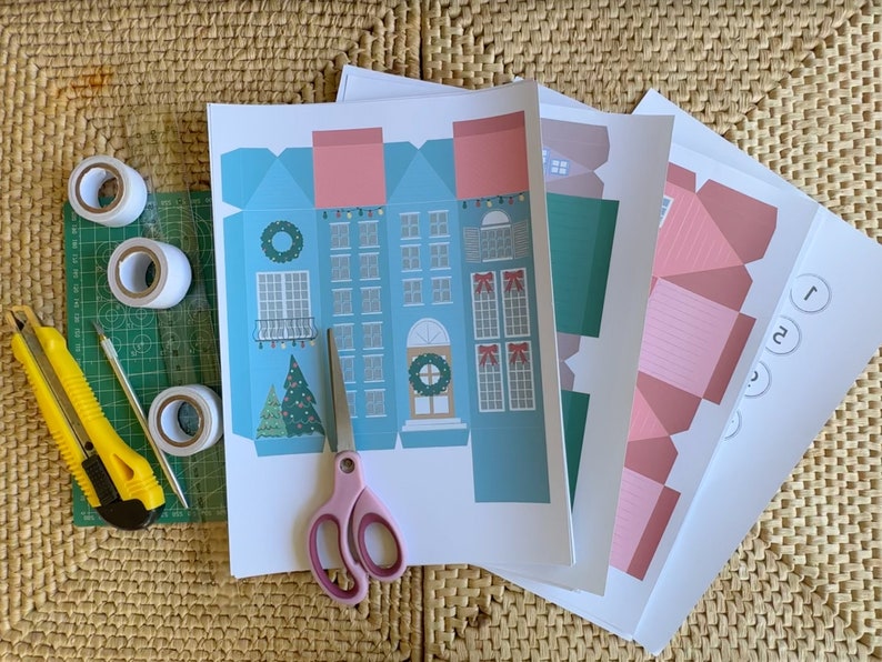 Printable Advent Calendar | Christmas Village | Printable Christmas ...