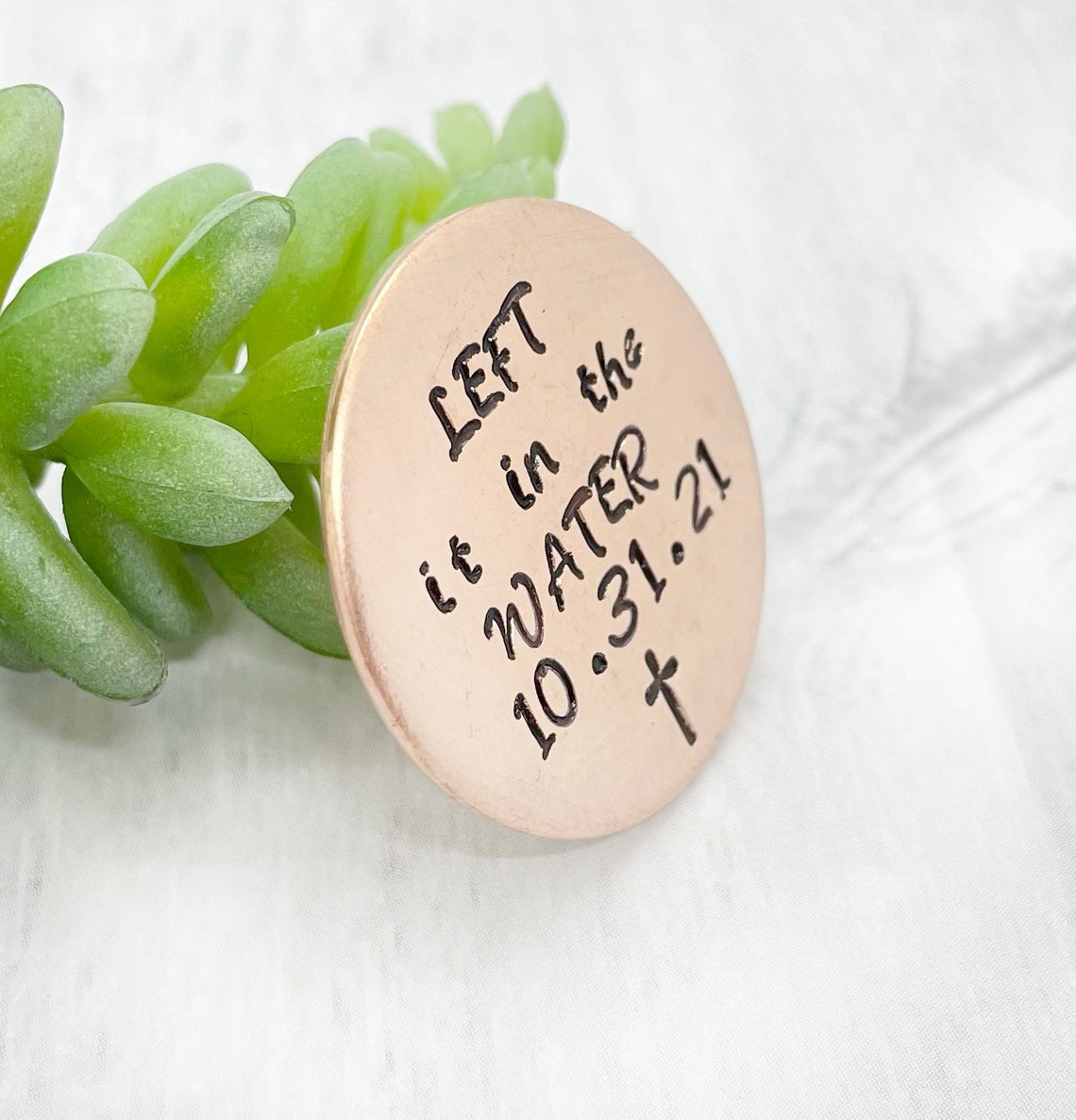 Baptism Token Left It in the Water Token Teen Baptism Gifts - Etsy