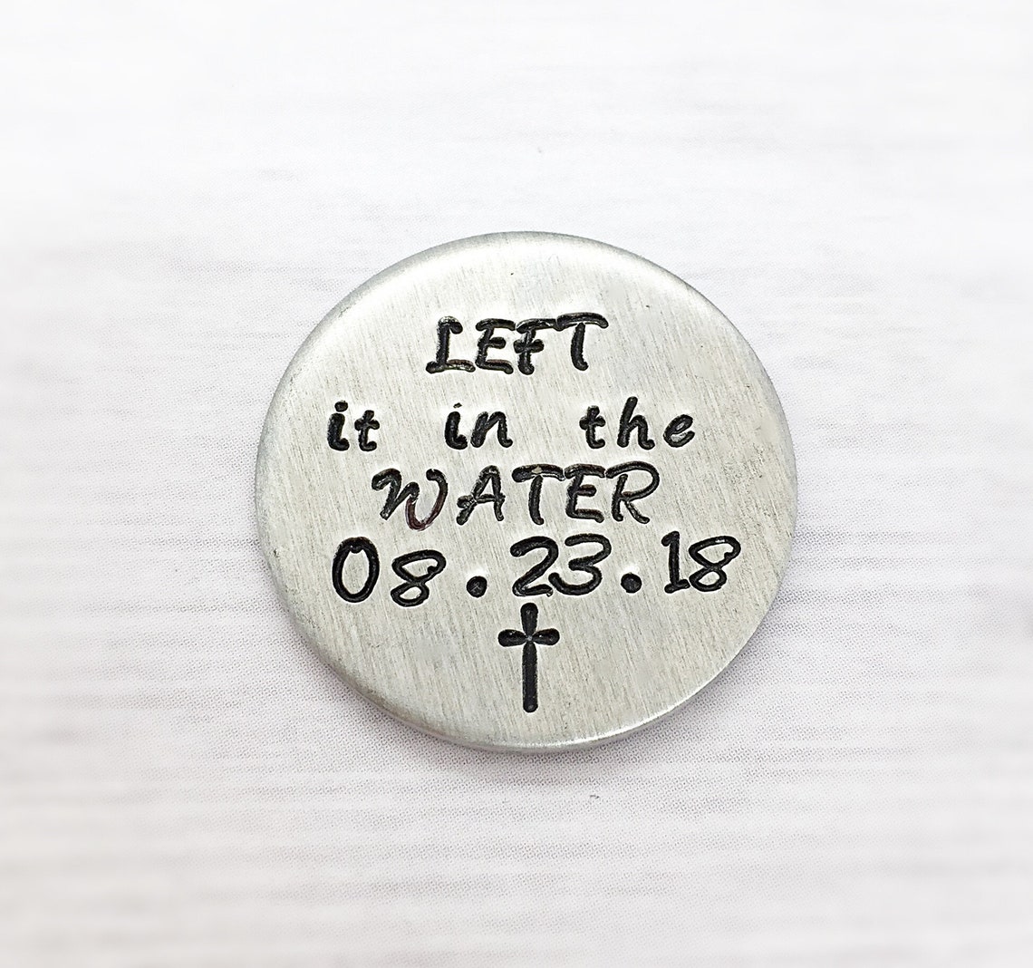 Baptism Token Left It in the Water Token Teen Baptism Gifts - Etsy