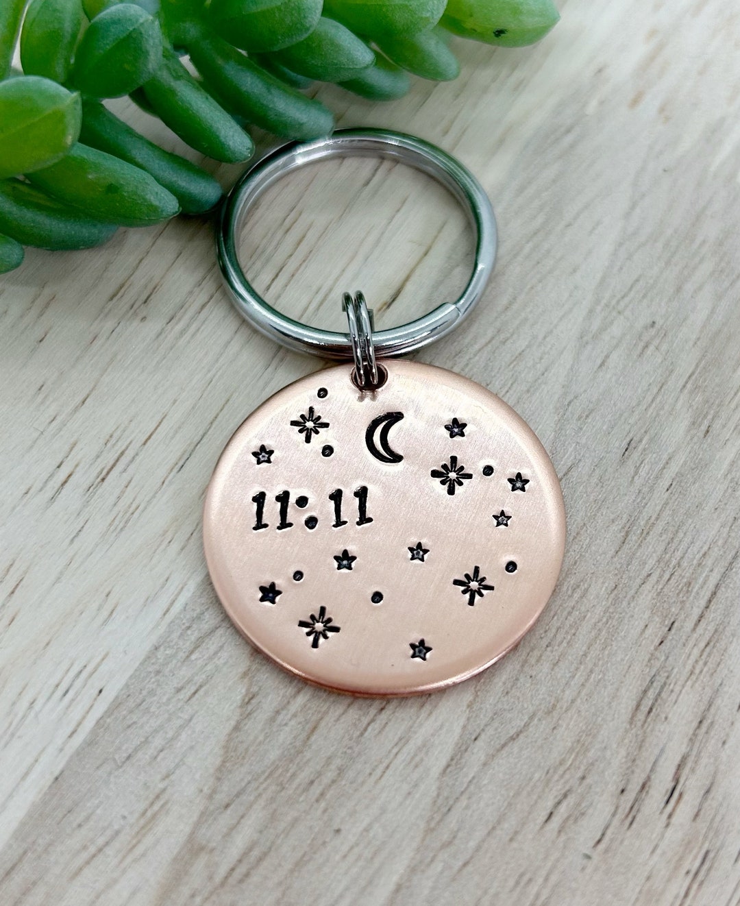 11:11 Wish Keychain, Lucky 1111 Keychain, Lucky Token, 111 Lucky ...