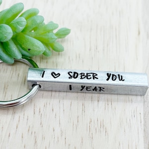 Sobriety Keychain, Sobriety Coin, Sober Token, Sobriety Chips, Sobriety ...
