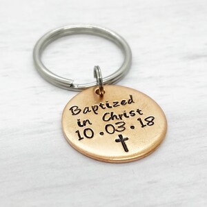 Baptized in Christ key baptism gifts adult baptism gift men | Etsy