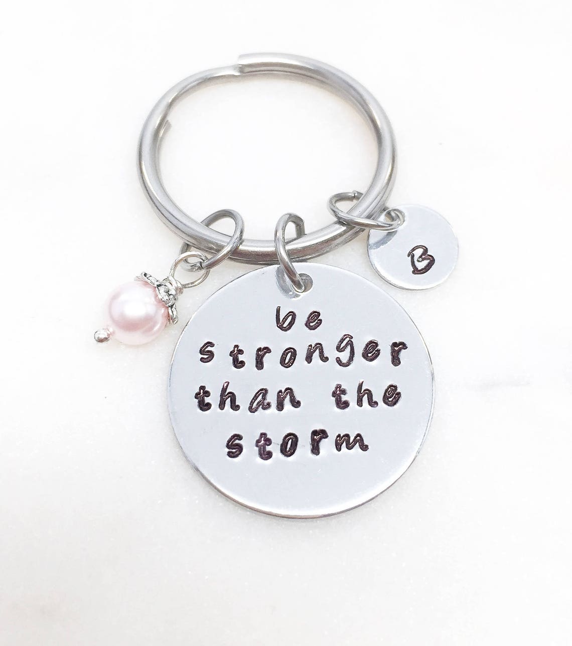 Be Stronger Than the Storm Keychains Inspirational Keychains | Etsy