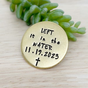 Baptism Token, Left It in the Water Token, Teen Baptism Gifts, Adult ...