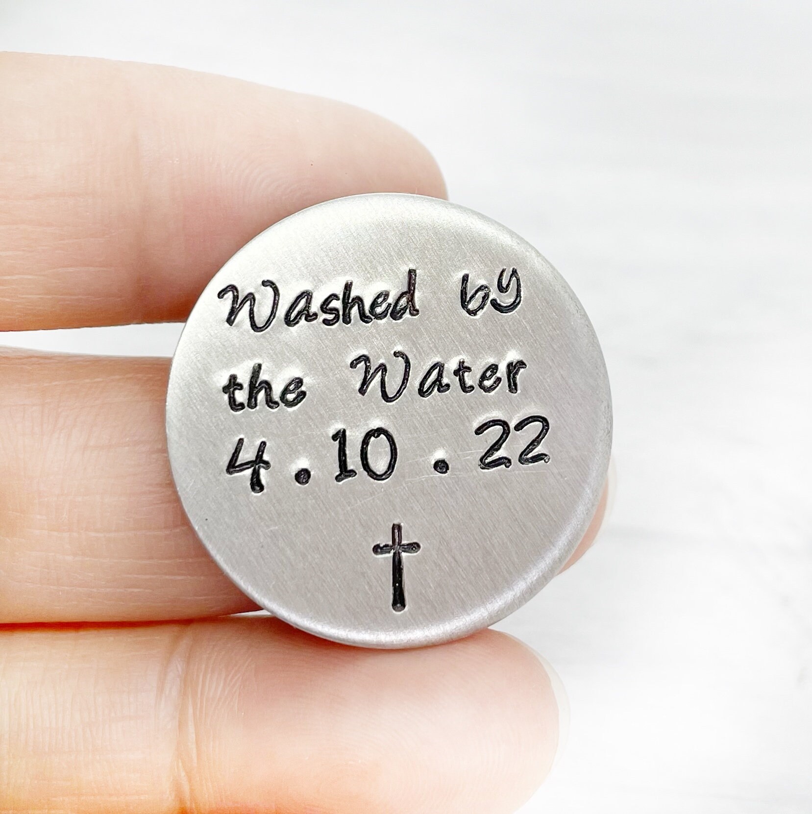 Baptism Token Washed by the Water Teen Baptism Gifts Adult - Etsy