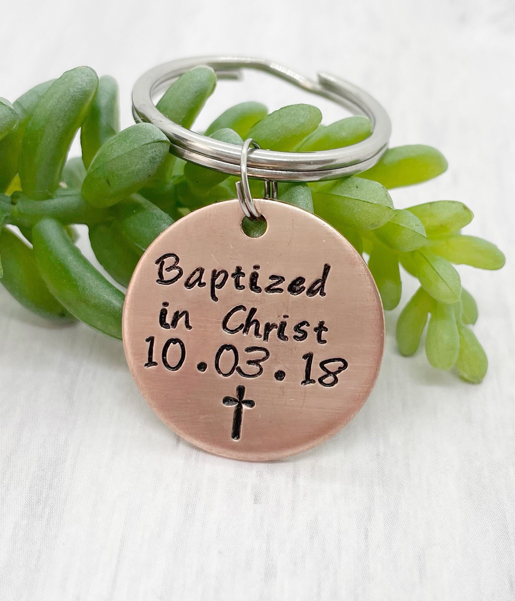 Baptized in Christ Key Baptism Gifts Adult Baptism Gift Men - Etsy