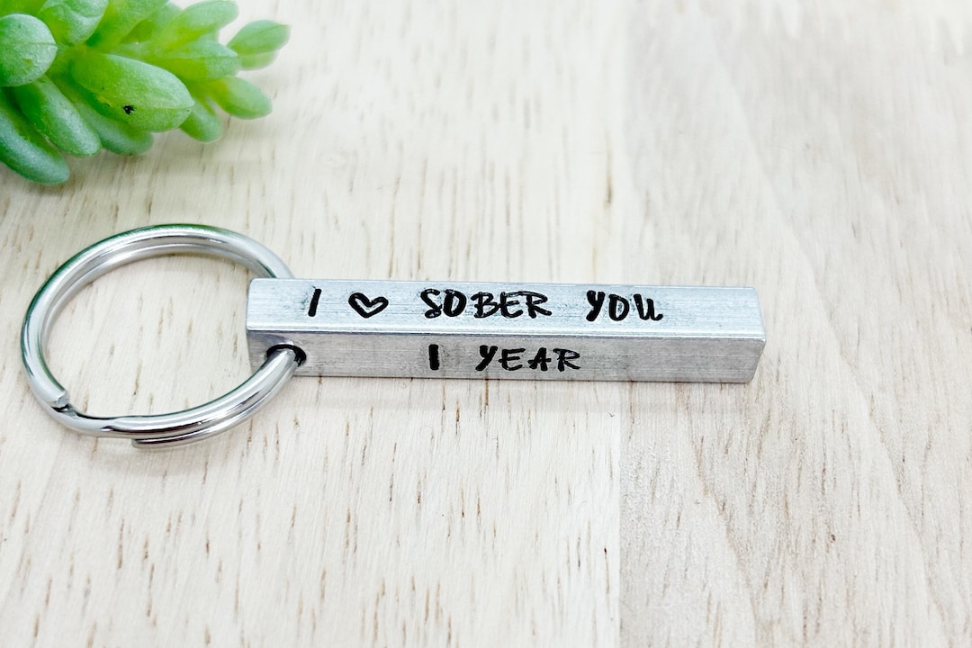 Sobriety Keychain, Sobriety Coin, Sober Token, Sobriety Chips, Sobriety ...