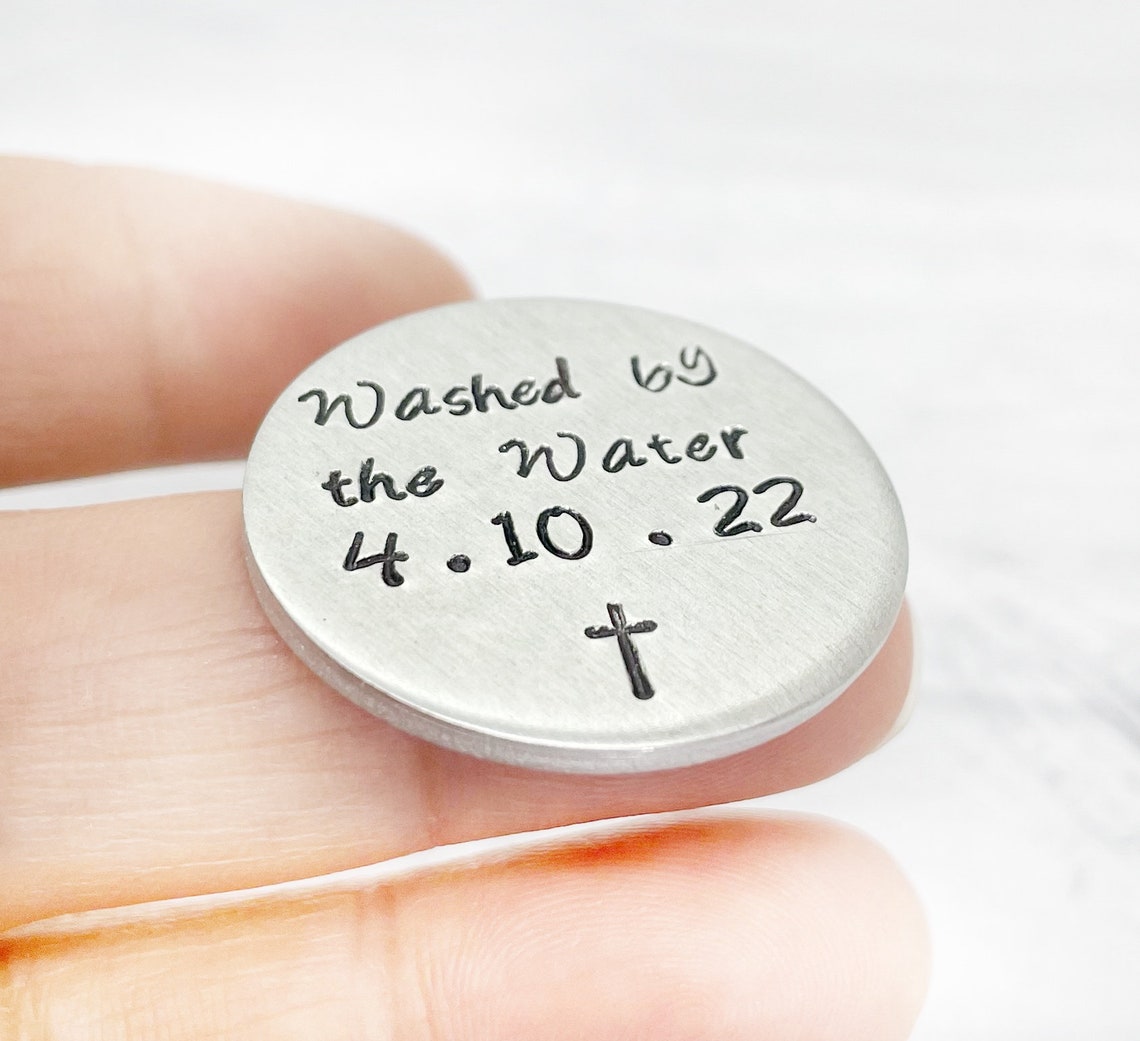 Baptism Token Washed by the Water Teen Baptism Gifts Adult - Etsy