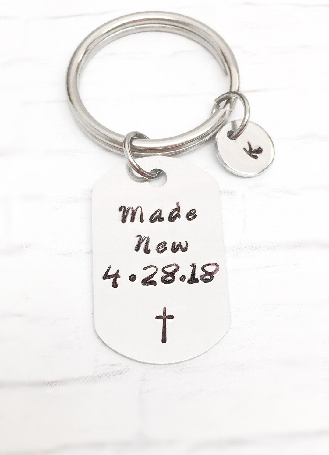 Made New Keychain, Teen Baptism Gifts, Adult Baptism Gift, Men Baptism ...