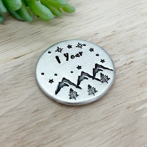 1 Year Sobriety, Sobriety Chips, Recovery As,sobriety Keychain, Aa ...