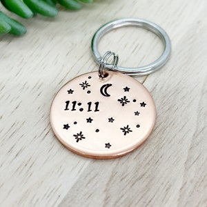 11:11 Wish Keychain, Lucky 1111 Keychain, Lucky Token, 111 Lucky ...