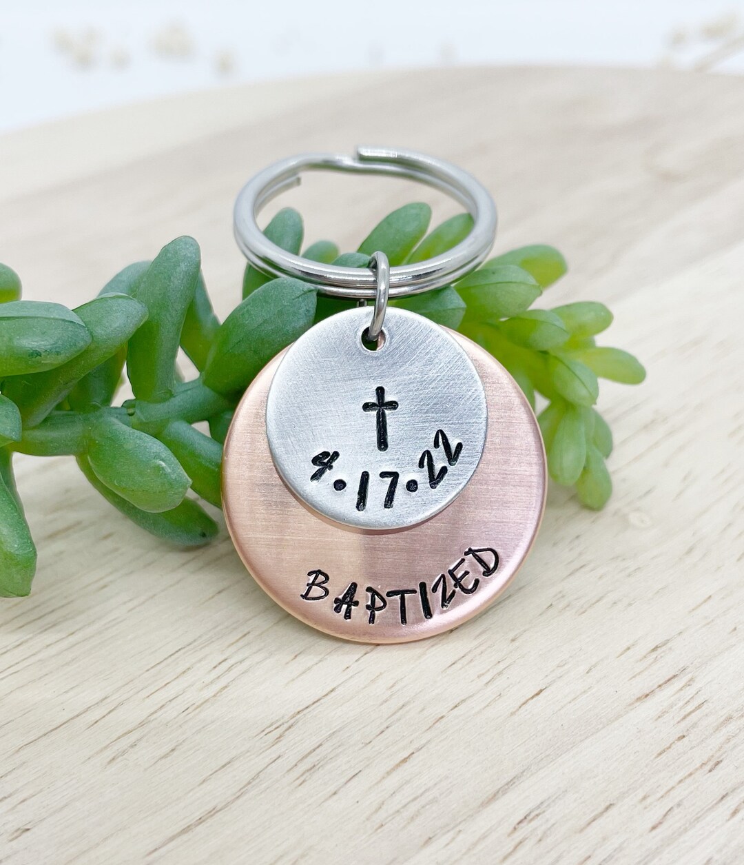 Baptized Keychain, Teen Baptism Gifts, Adult Baptism Gift, Men Baptism ...