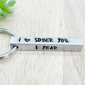 Sobriety Keychain, Sobriety Coin, Sober Token, Sobriety Chips, Sobriety ...