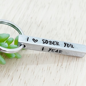 Sobriety Keychain, Sobriety Coin, Sober Token, Sobriety Chips, Sobriety ...