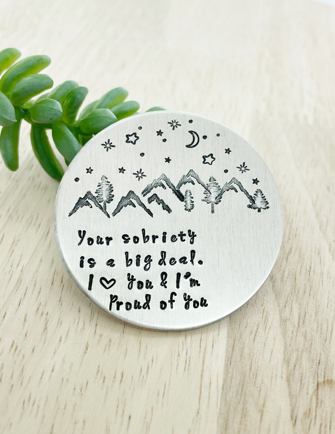 Sobriety Gift, Sobriety Chips, Sober Christmas, Sobriety Keychain, Aa ...