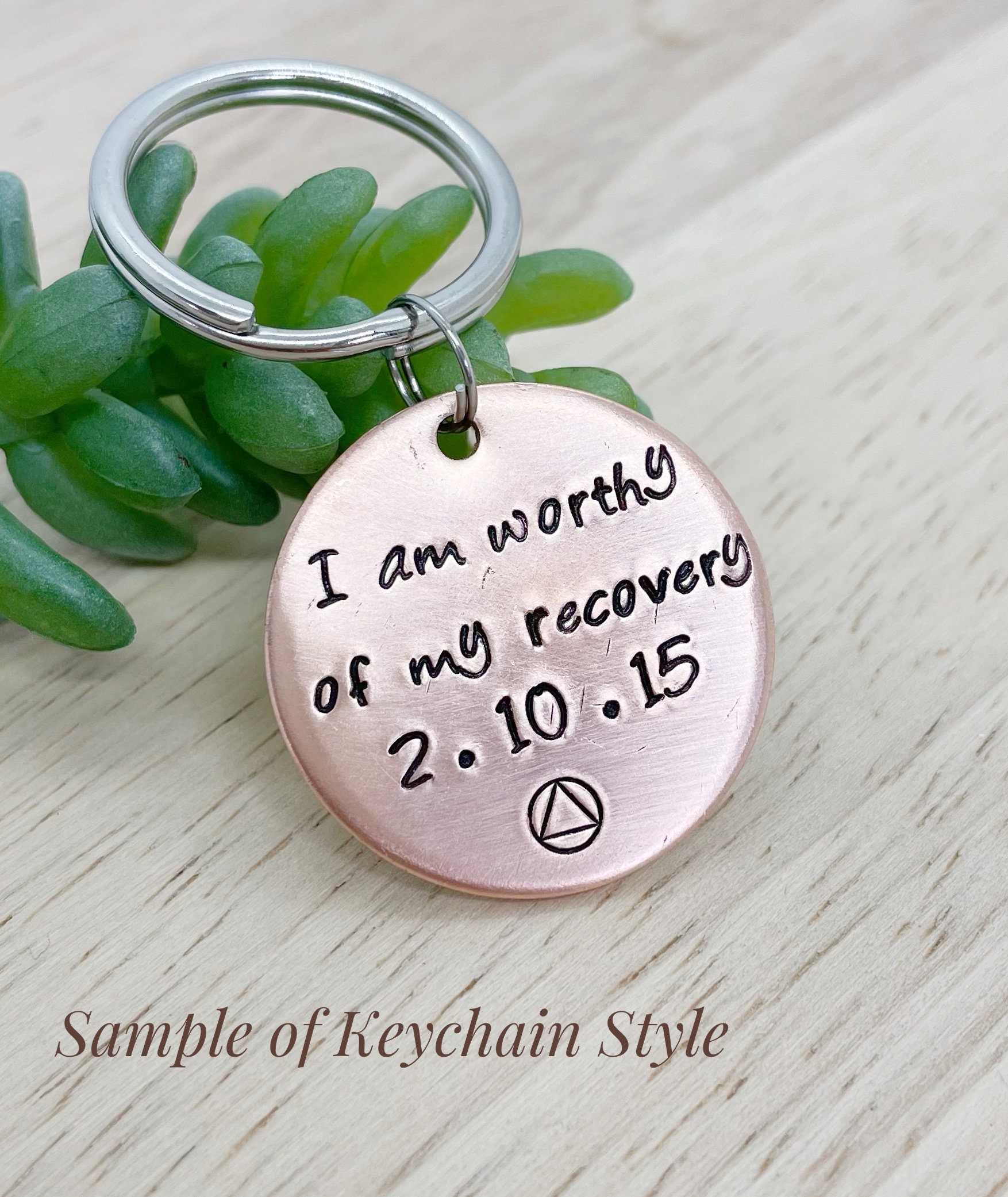 Sobriety Giftsobriety Chips Recovery Sobriety Keychain Aa - Etsy