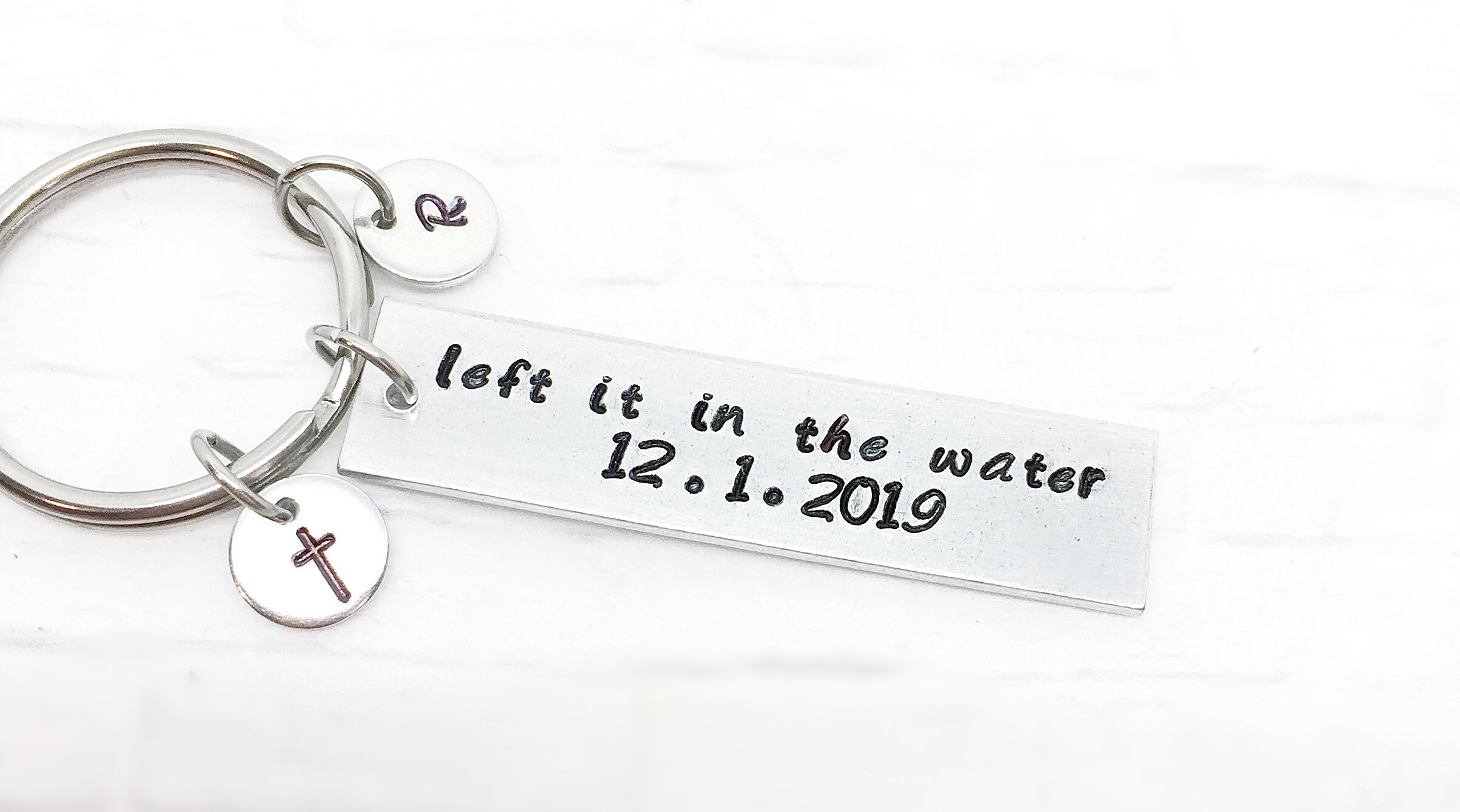 Left It in the Water Baptism Keychain Man Baptism Keychain - Etsy