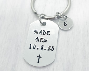Made New Keychain Teen Baptism Gifts Adult Baptism Gift Men | Etsy