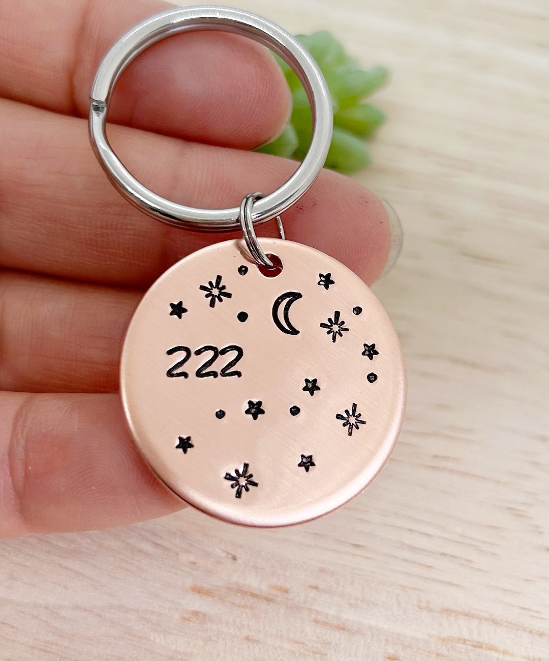 222 Angel Numbers, Lucky 1111 Keychain, Lucky Token, 111 Lucky ...