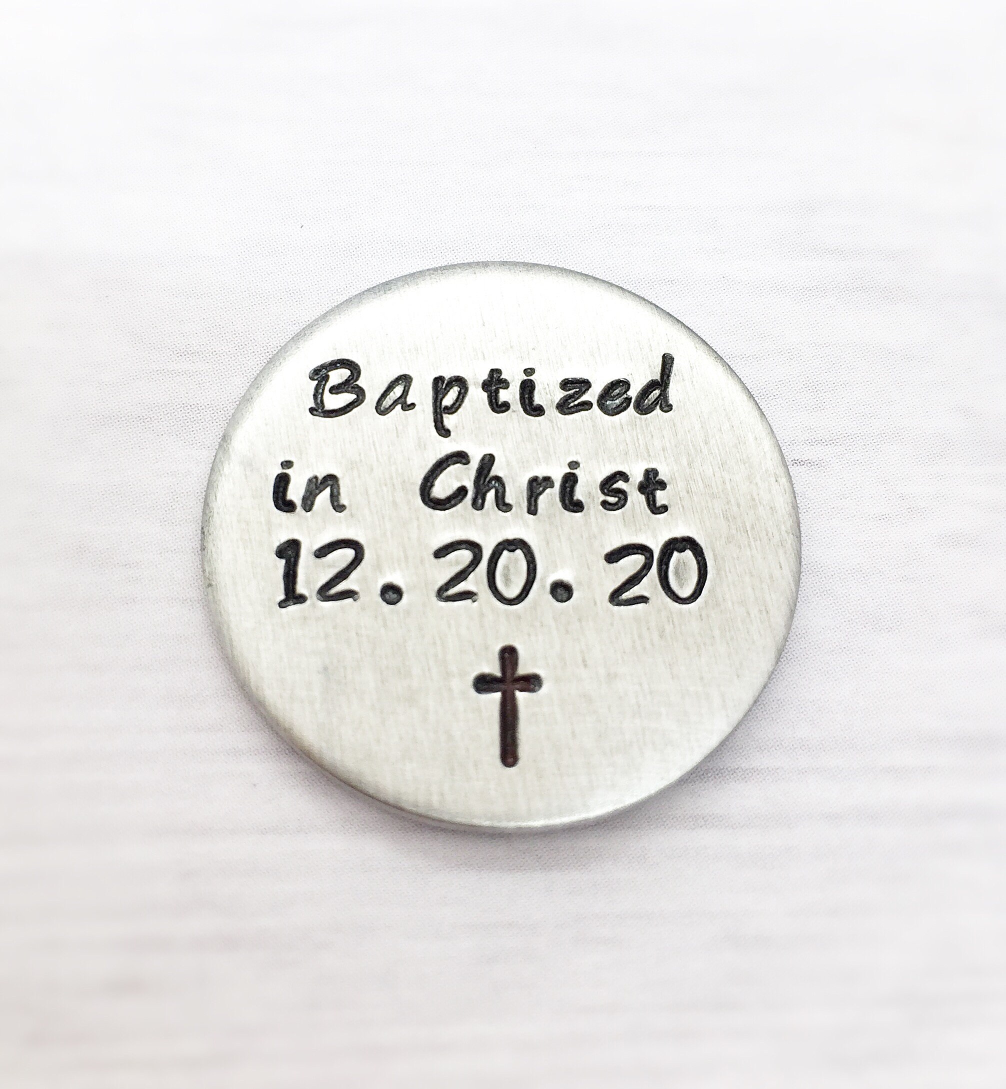 Baptized in Christ Token Baptized Token Teen Baptism Gift - Etsy
