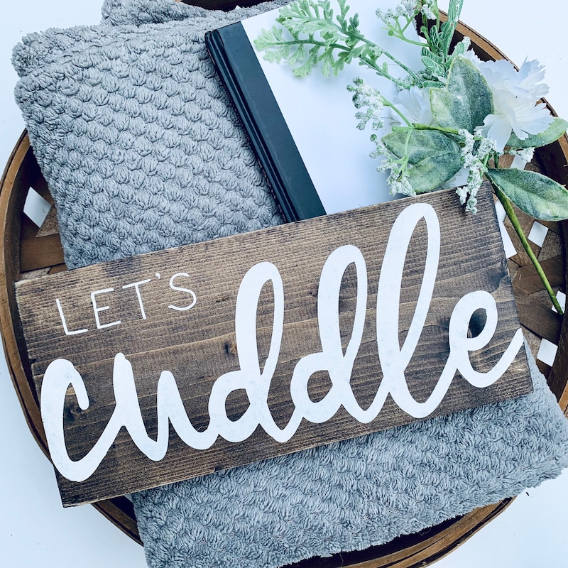Lets Cuddle Sign - Etsy