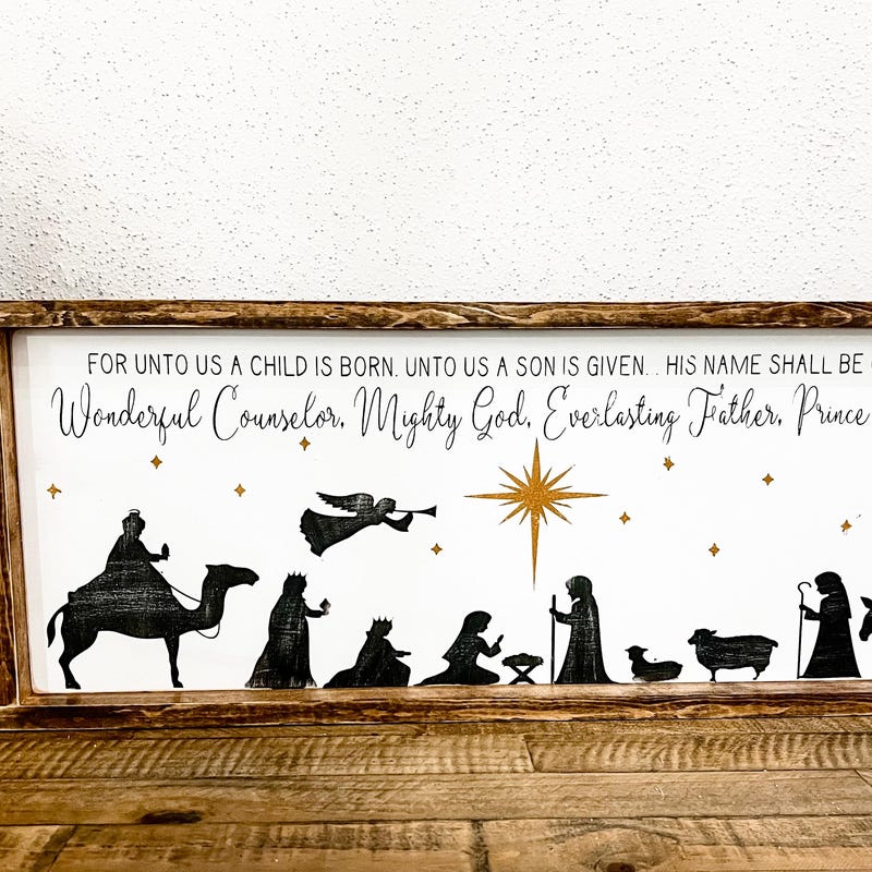 Nativity Sign - Etsy